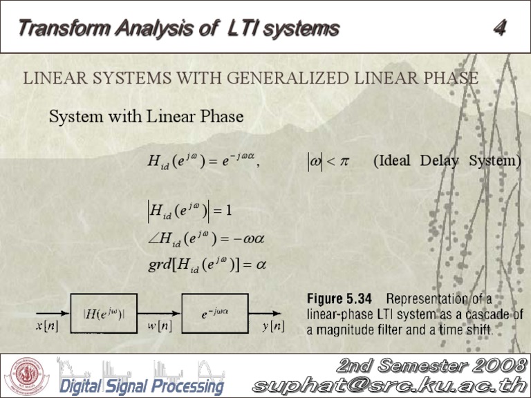 Linear Systems With Generalized Linear Phase | PDF