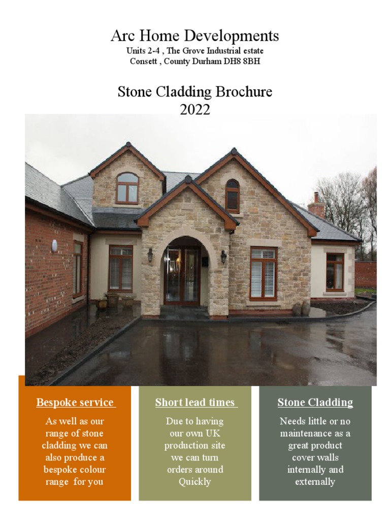 Email Stone Cladding Brochure Arc Home PDF | PDF | Building Materials ...