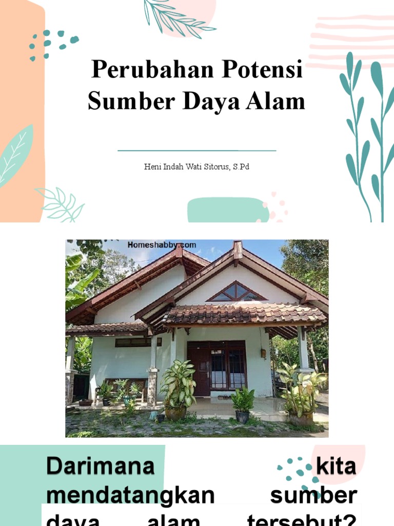 Tema 03 Perubahan Potensi SDA Indonesia | PDF