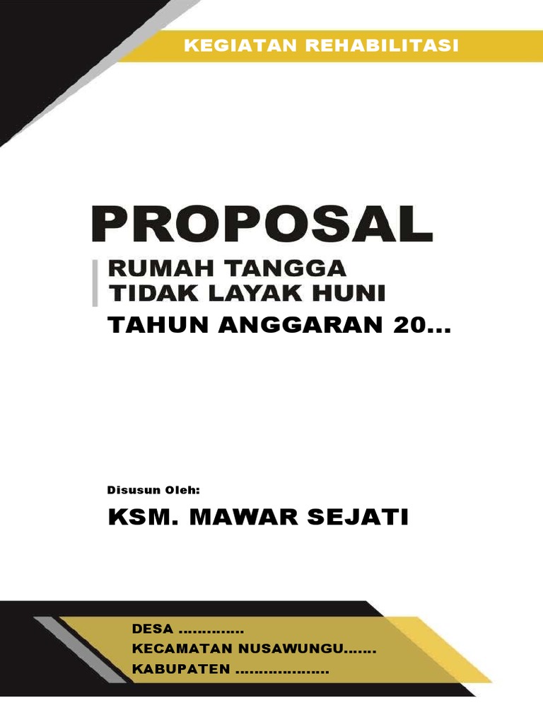 Contoh Proposal RTLH-dikonversi | PDF