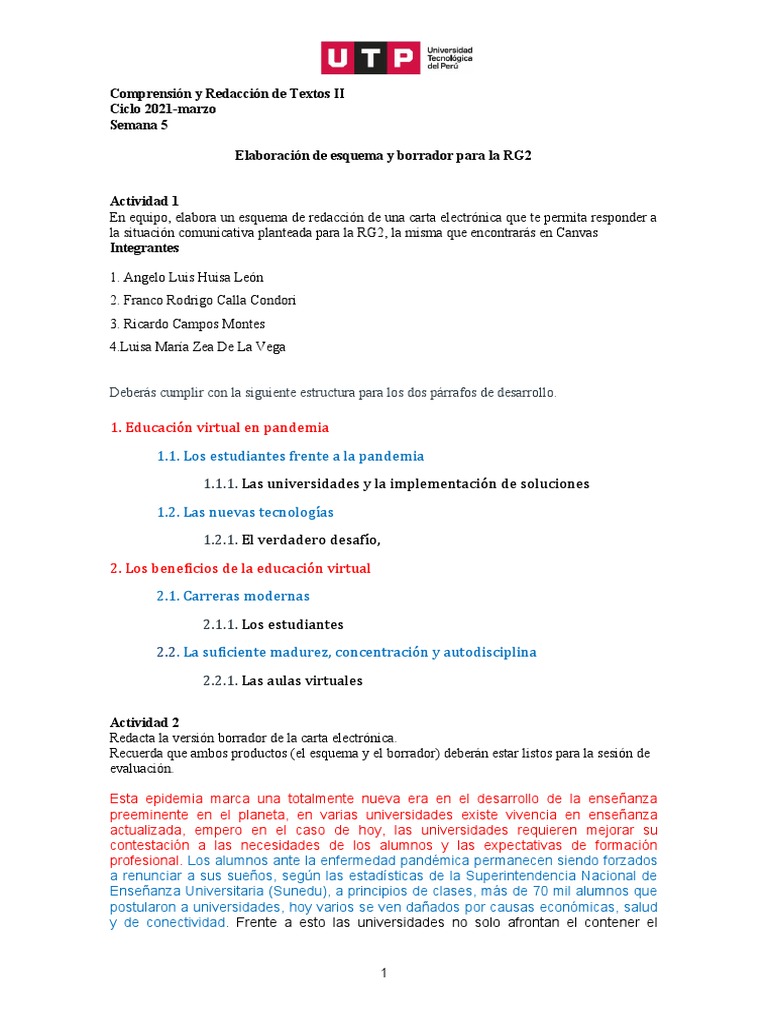 S05.s1 - Resolver Ejercicio 2 - Esquema y Borrador-Grupo 6 | PDF