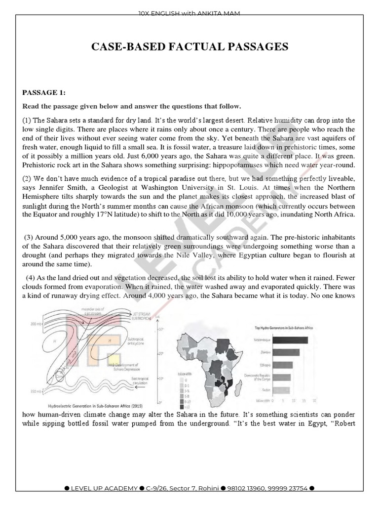 10X EOE - G2 - Case Based Factual Passage (Sol) | PDF | Malnutrition