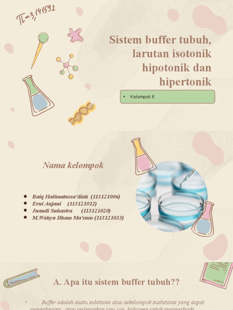 Sistem Buffer dan Larutan Osmotik | PDF | Sains & Matematika