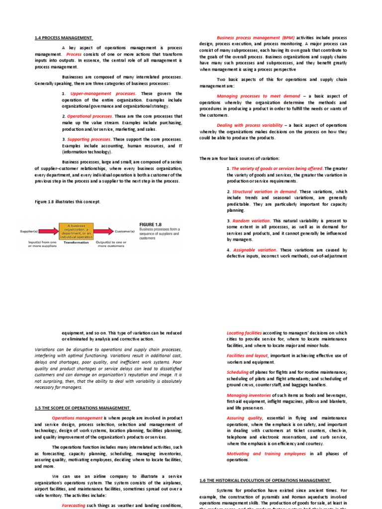 Week 2 - Module 1 | PDF | Operations Management | Business Process