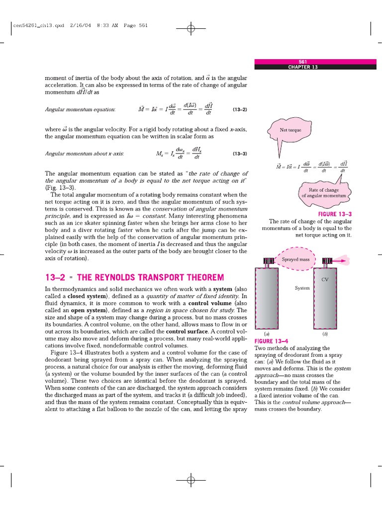 Reynolds Transport Theorem Explained | PDF | Velocity | Integral