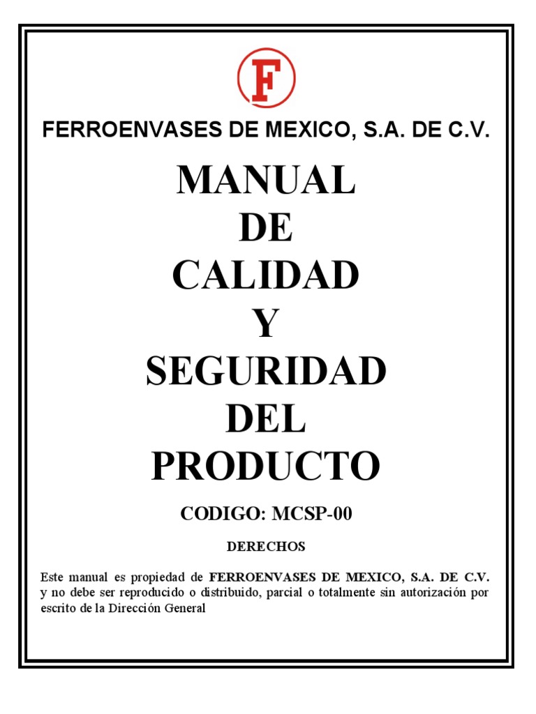 Mci SGC 00 | PDF | Calidad (comercial) | Sistema de manejo de calidad