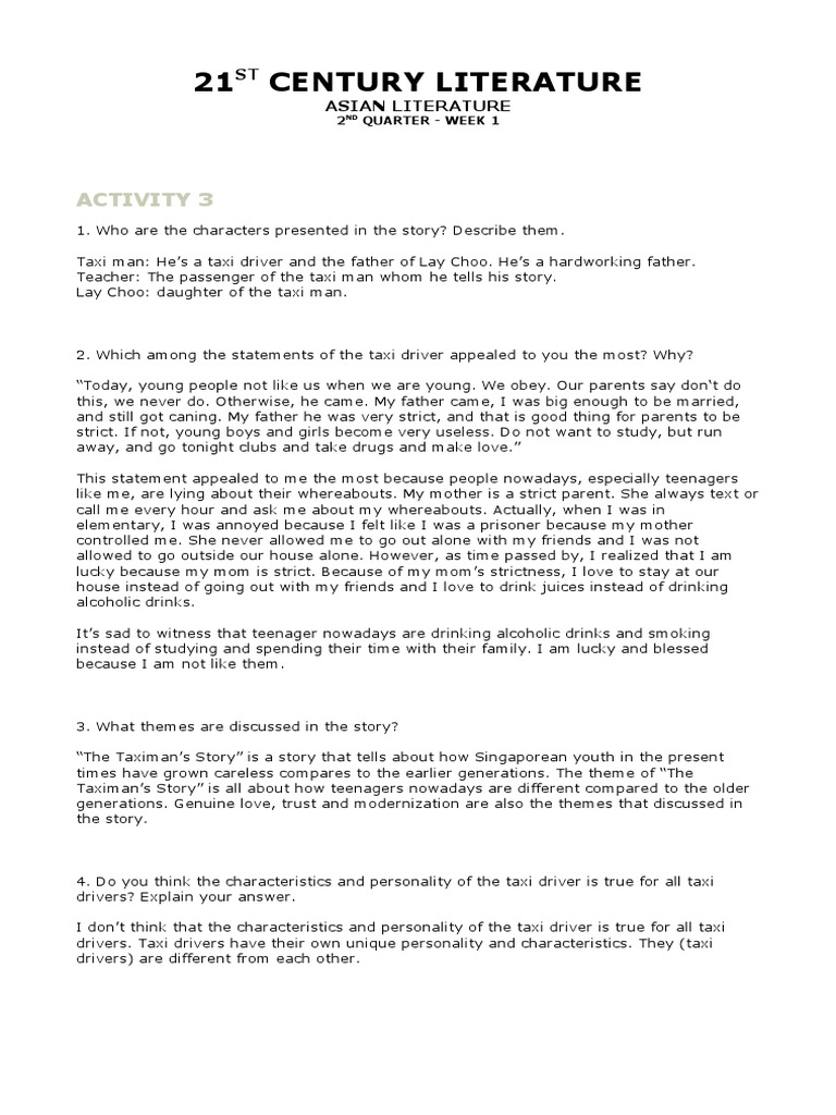 21ST CENTURY LITERATURE - Asian Literature | PDF