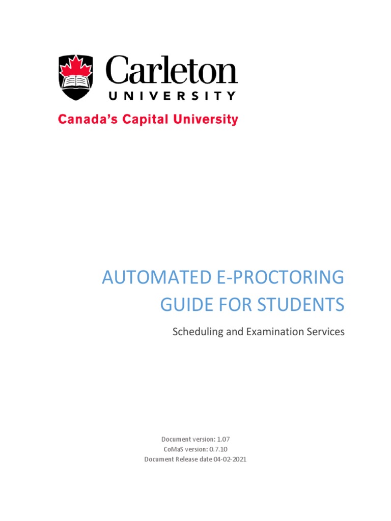 CoMaS Automated Proctoring Guide | PDF | Screenshot | Computer File