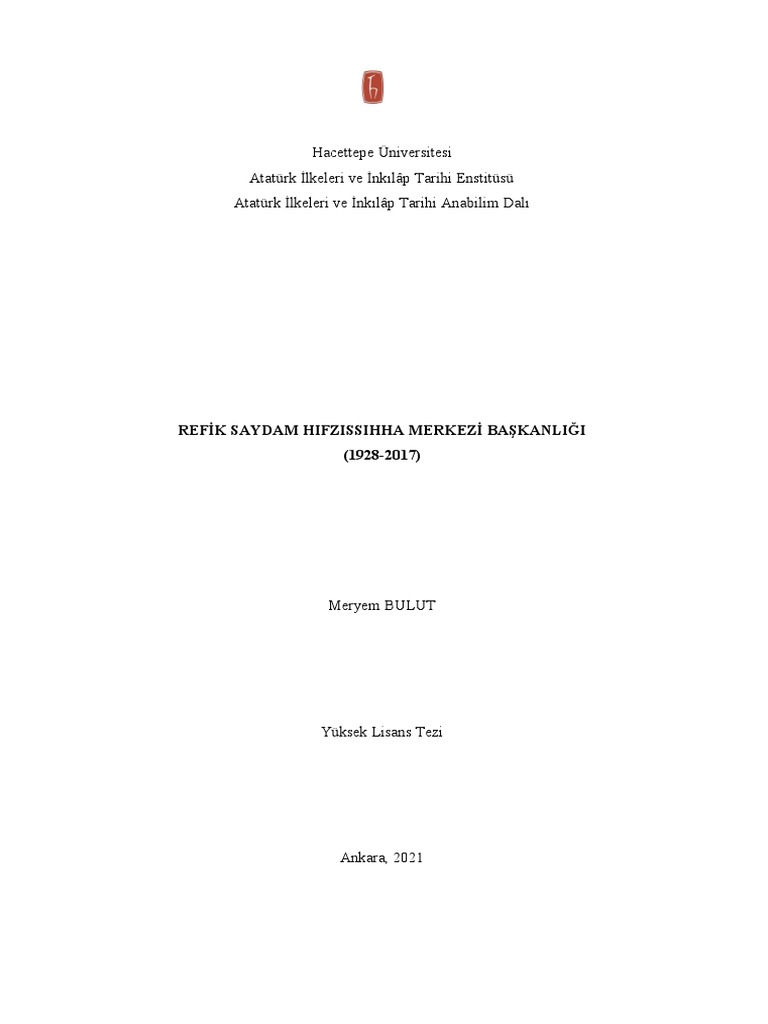 Refik Saydam | PDF