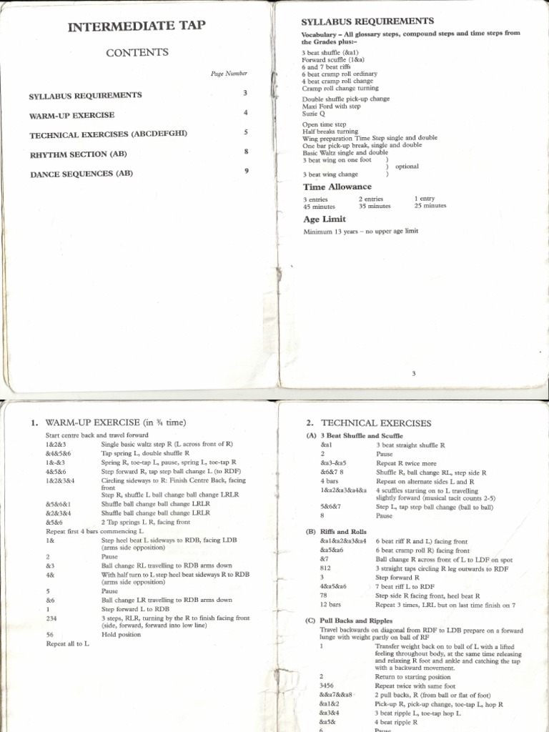 ISTD - TAP Intermediate | PDF