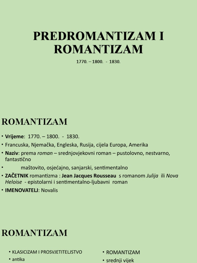 Romantizam | PDF
