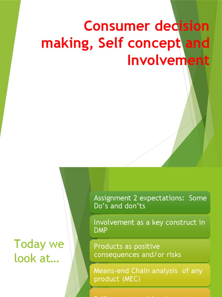 L11 Involvement Self Concept and Consumer Decision Making | PDF | Self ...