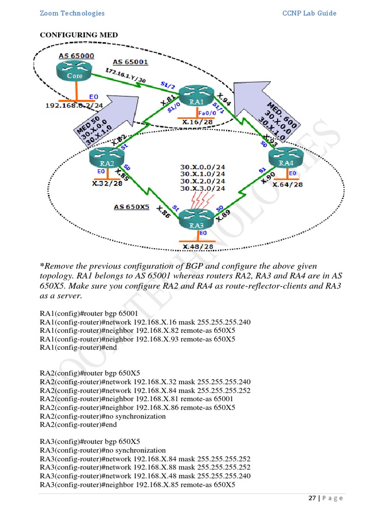 Zoom CCNP All Labs 1 73 - 31 31 | PDF | Science & Mathematics | Computers
