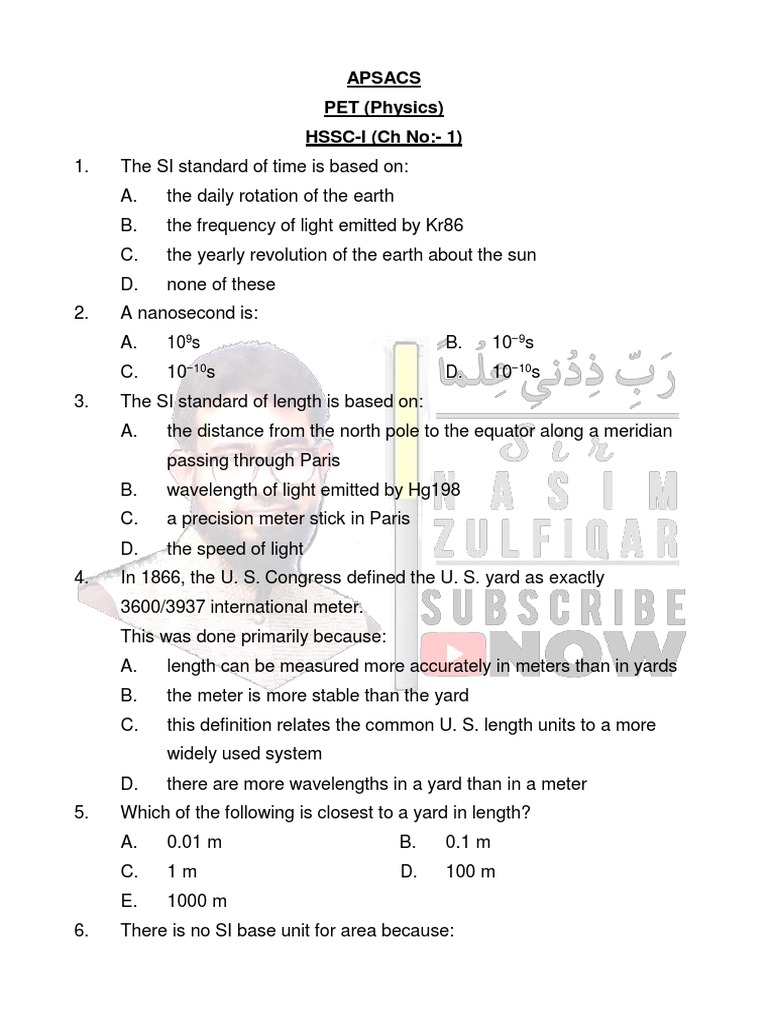 Physics Aptitude MCQs (DICC) | PDF | Force | Acceleration