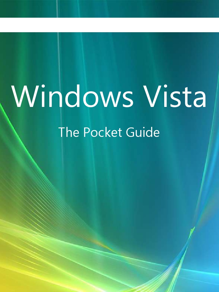 Windows Vista Pocket Guide | PDF
