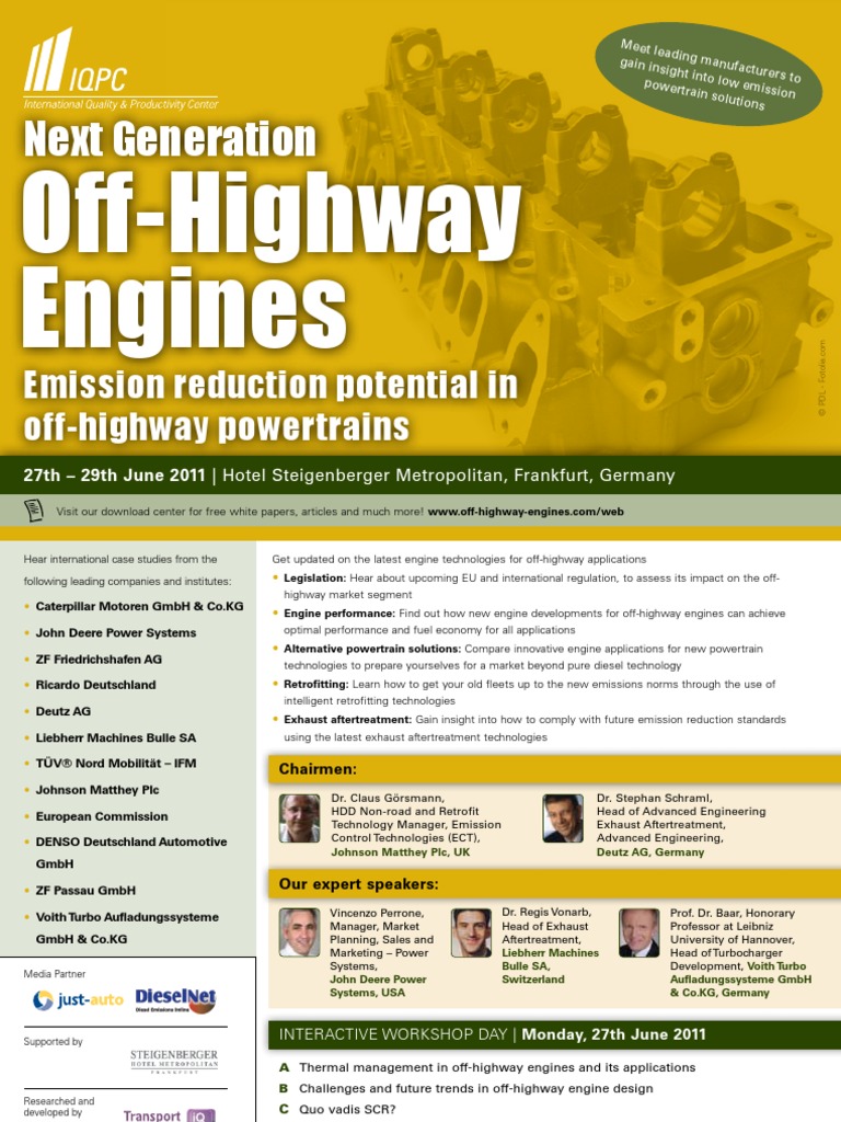 Next Generation Off-Highway Engines | PDF | Engines | Turbocharger
