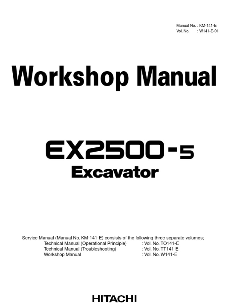Hitachi EX2500-5 - Workshop Manual | PDF | Asbestos | Personal ...