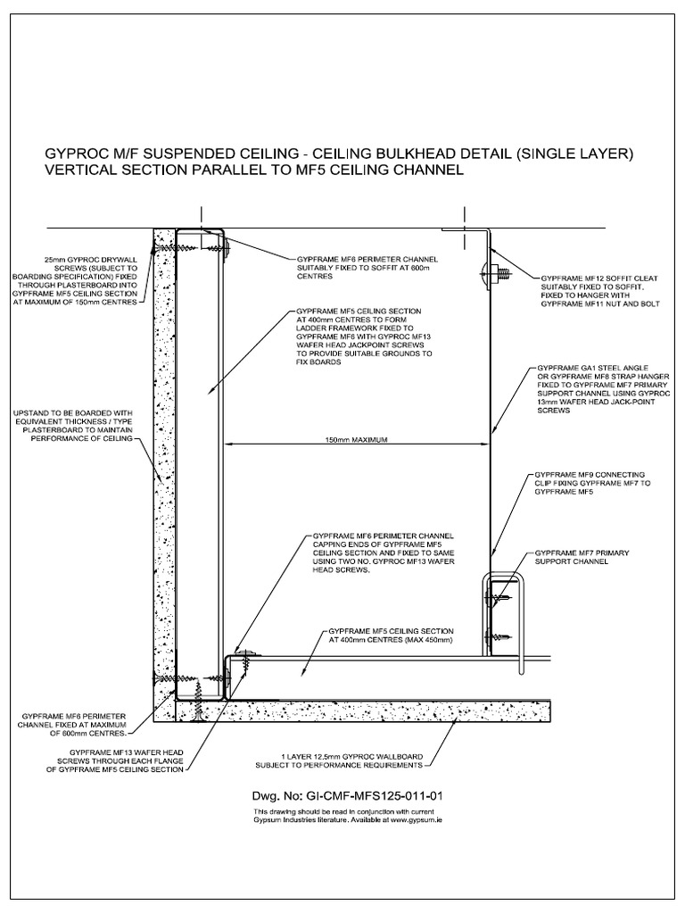 GI CMF MFS125 011 MF Bulkhead Detail | PDF