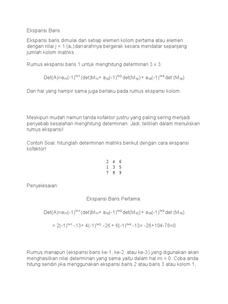 Ekspansi Baris | PDF | Komputer