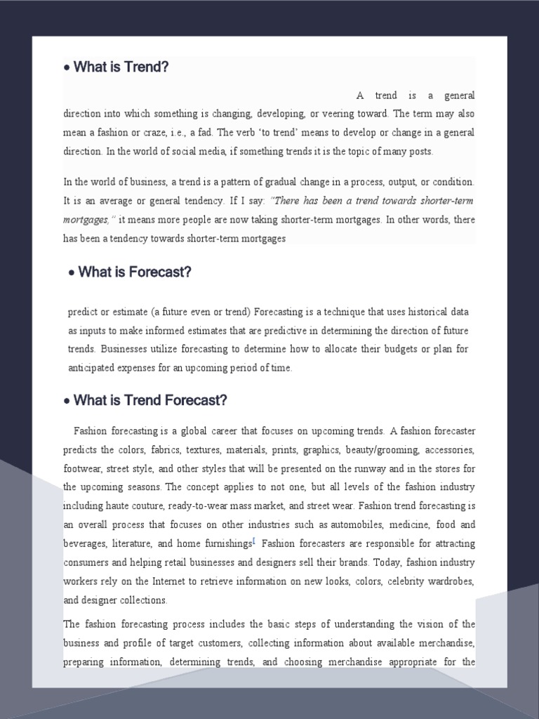 Understanding Trends, Forecasting, and the Importance of Color ...