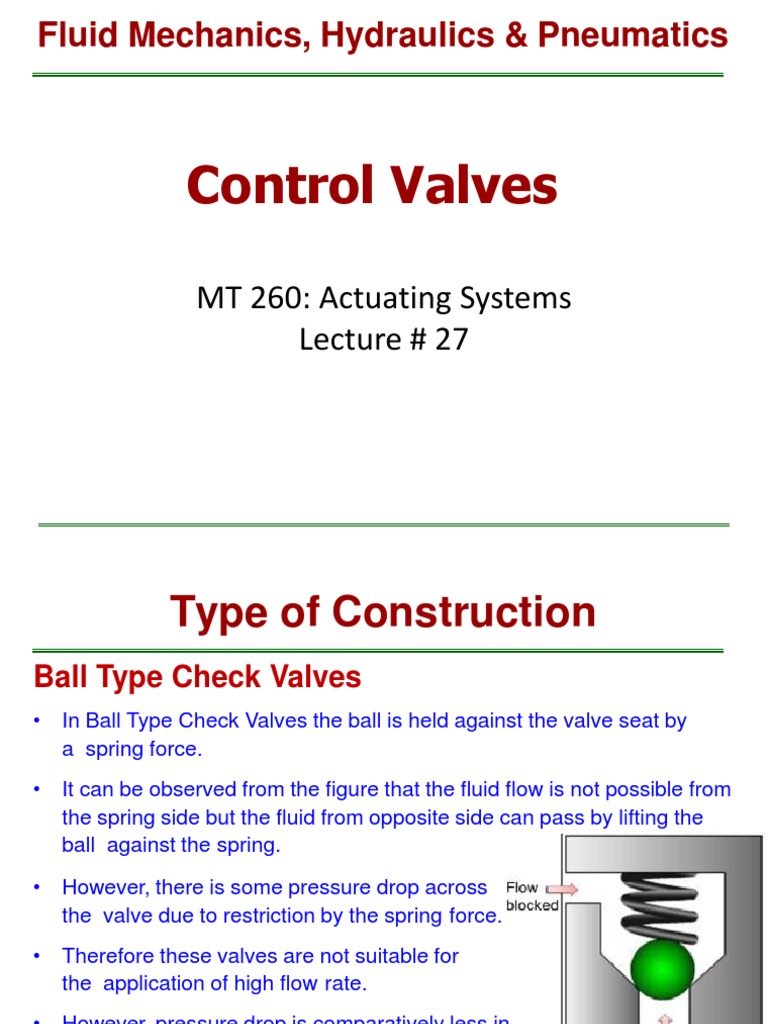 Types and Functions of Control Valves | PDF | Valve | Actuator
