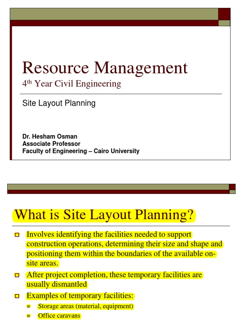 Site Layout Planning | PDF | Crane (Machine) | Safety