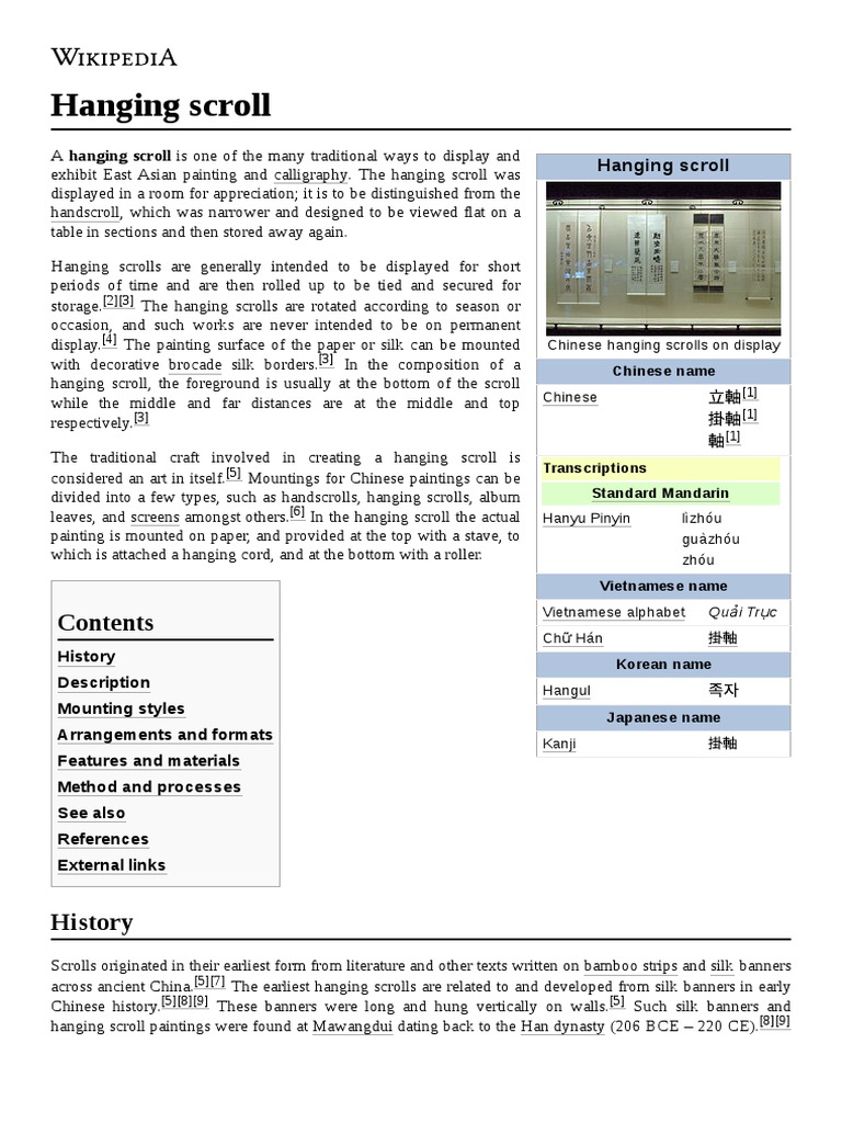 Hanging Scroll | PDF