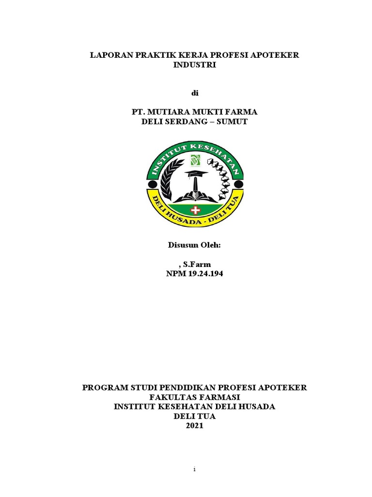 Laporan Industri Pt. Mutifa (Peony Apt Angkt 4) | PDF