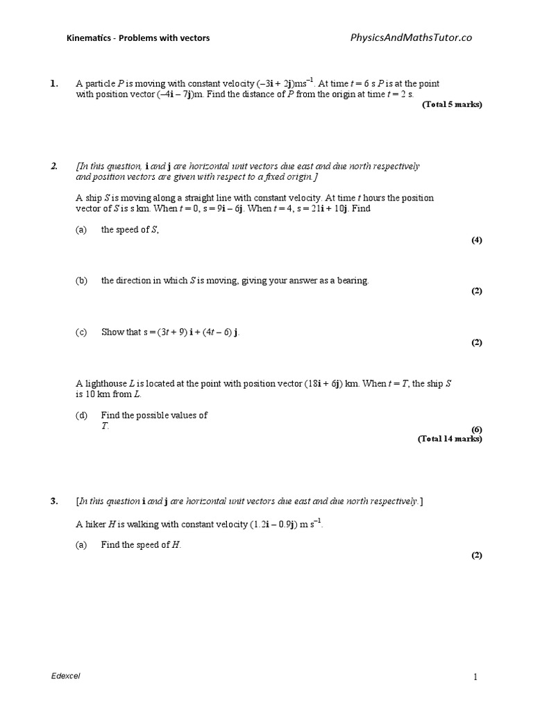 Velocity and Acceleration Vectors in Kinematics | PDF | Velocity | Speed