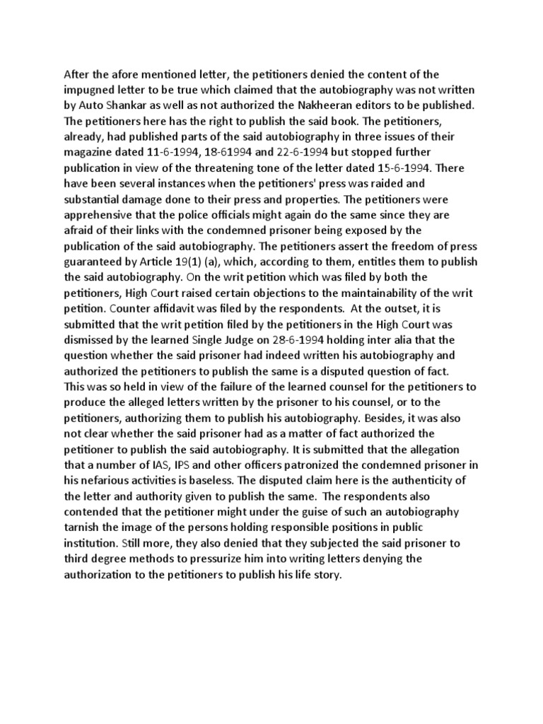 Auto Shankar Case | PDF | Judiciaries | Common Law