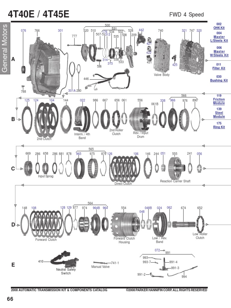 4t40e - 4t45e | PDF | Clutch | Transmission (Mechanics)