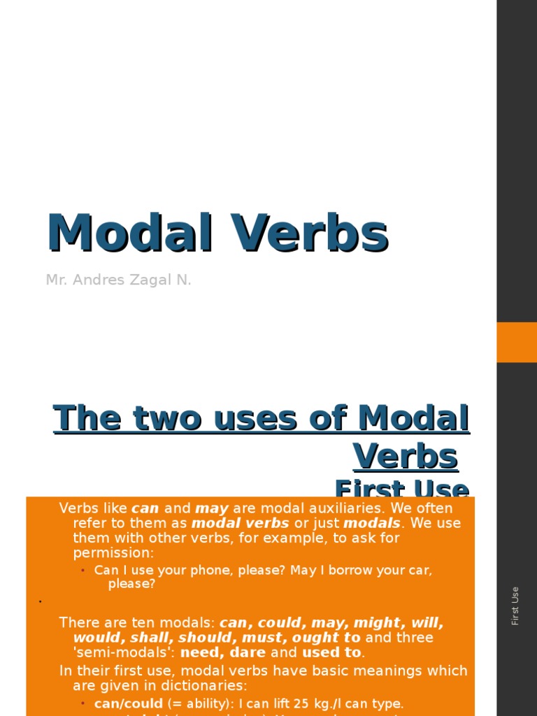 Modal Verbs Review | PDF | Language Mechanics | Languages