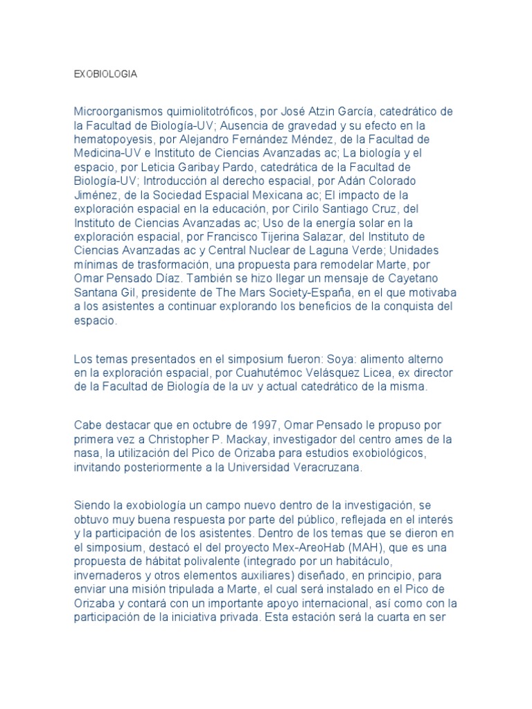 41 Exobiologia | PDF | Astrobiología | Science