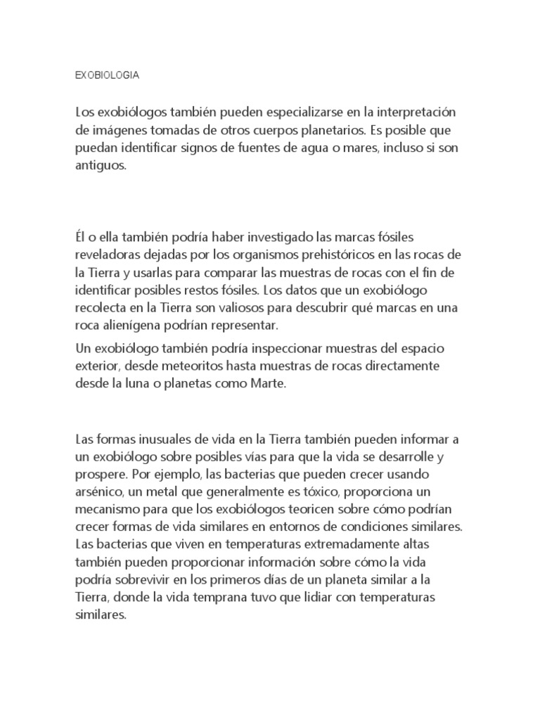 50 Exobiologia | PDF | Astrobiología | Naturaleza