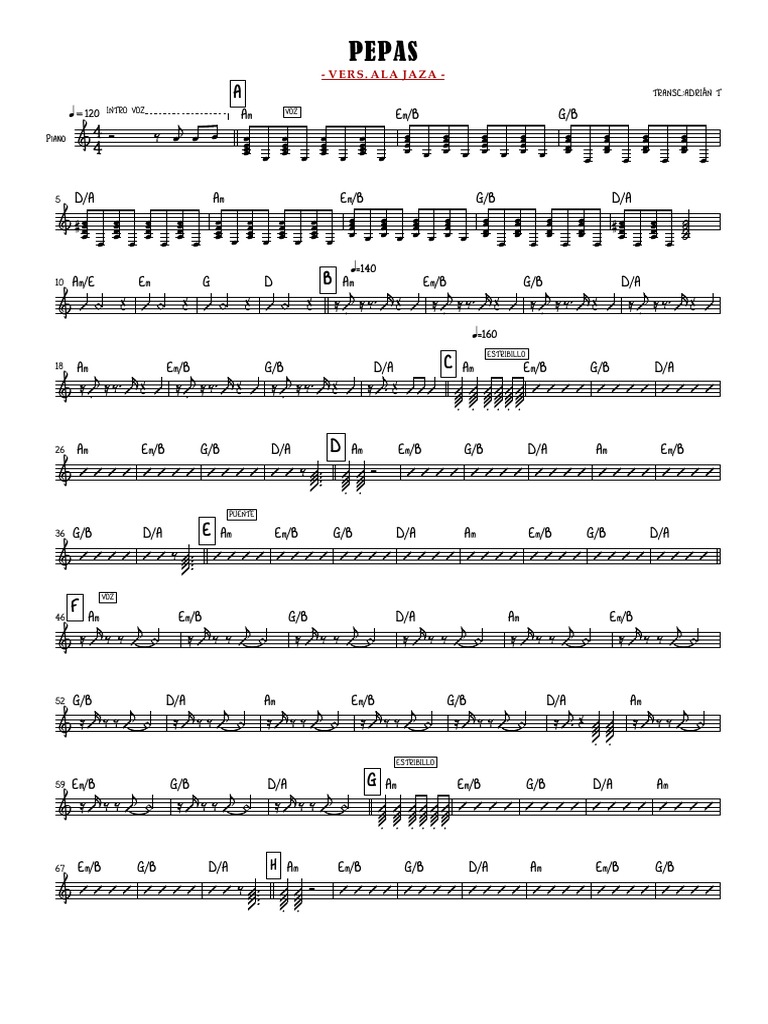 Pepas - Piano | PDF