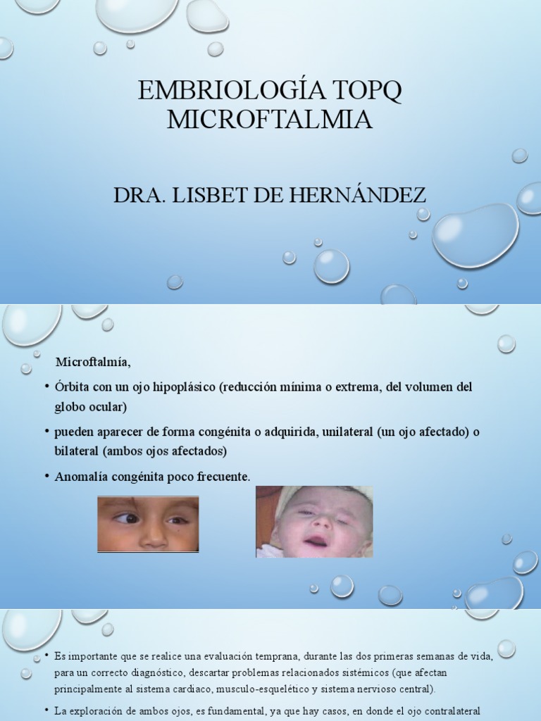 Microftalmia | PDF | Ojo humano | Percepción visual