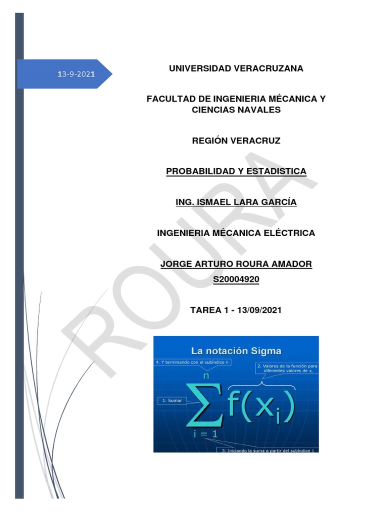 Tarea 1 - Jorge Arturo Roura Amador | PDF | Estadísticas | Razonamiento ...