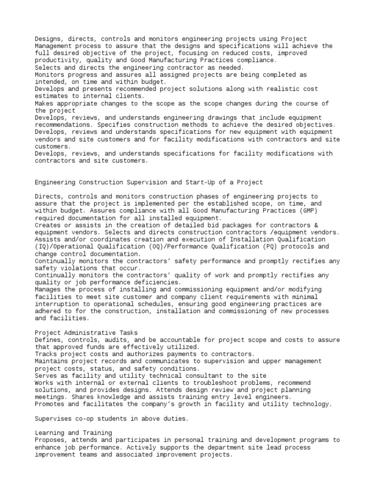 Engineering Design and Project Management | PDF | Specification ...