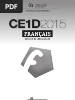 Guides de Passation Et de Correction Ce1d Fran Ais 2024 | PDF | Phrase | Linguistique