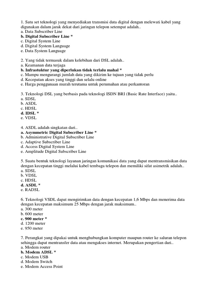 Kumpulan Soal Produktif TKJ | PDF