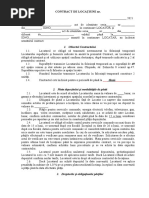 CONTRACT DE LOCATIUNE Model | PDF