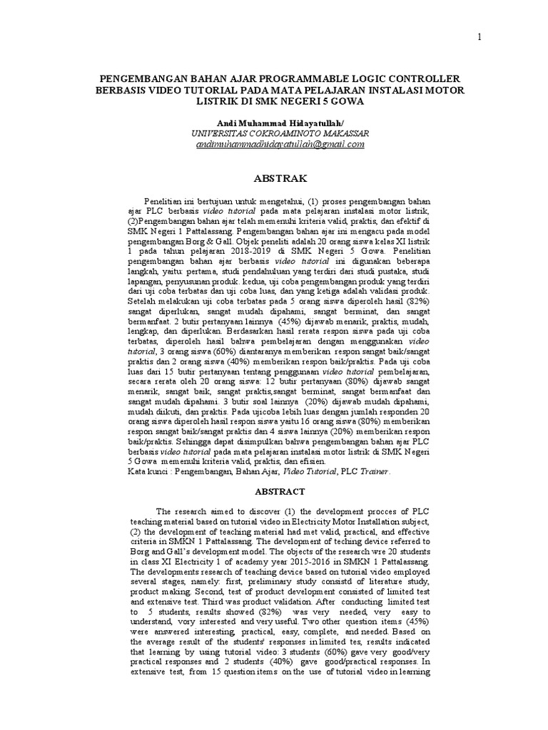 Jurnal Andi Muhammad Hidayatullah | PDF