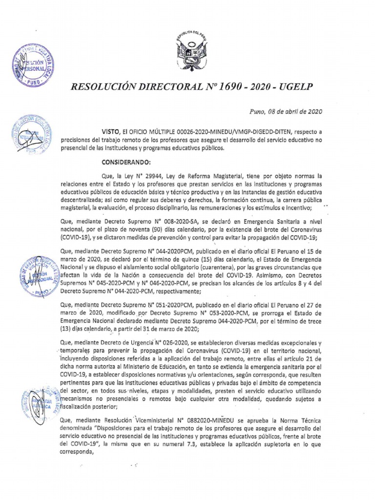 Renuncia de Greta Astorga en Puno | PDF