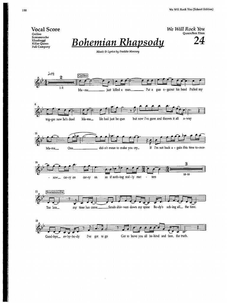 Bohemian Rhapsody | PDF