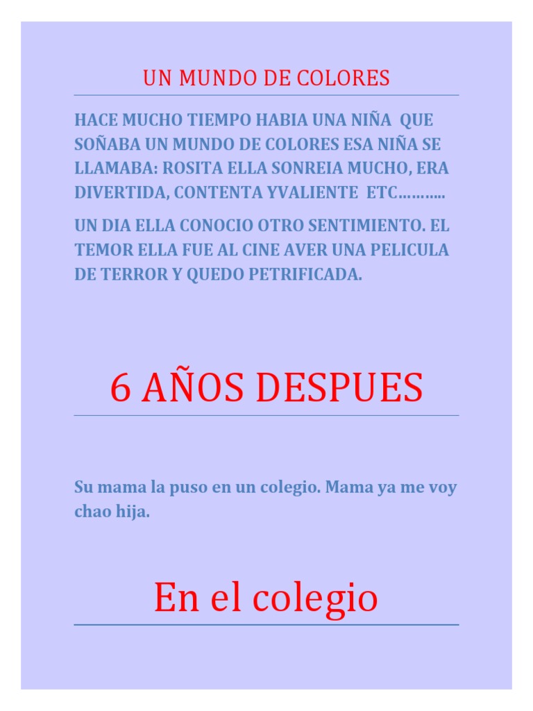 Un Mundo de Colores | PDF