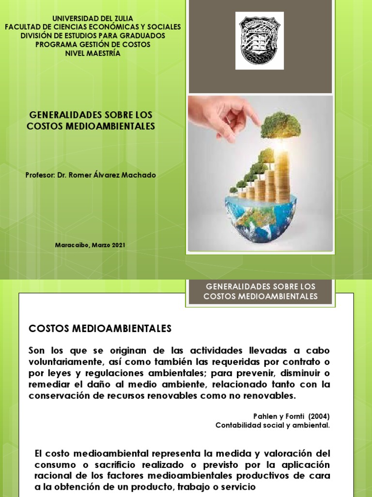 Unidad II Generalidades Sobre Los Costos Medioambientales | PDF | Contaminación | Residuos