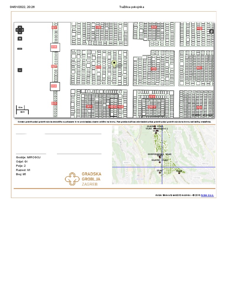 Gradska Groblja Zagreb - Tražilica Pokojnika | PDF