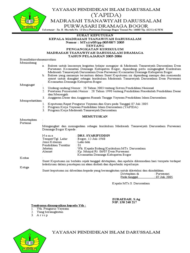 Sk. Kamad Syarif Sebagai Kurikulum | PDF