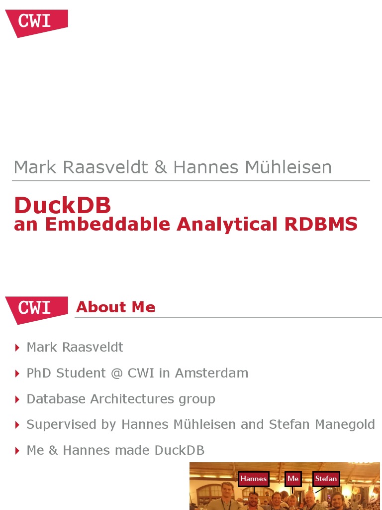 Duckdb Tum | PDF | Databases | Relational Database