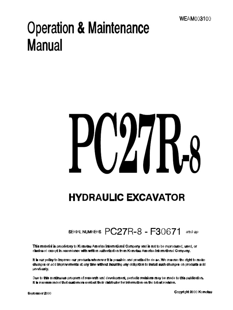 PCR 27 Manual | PDF | Safety | Transmission (Mechanics)